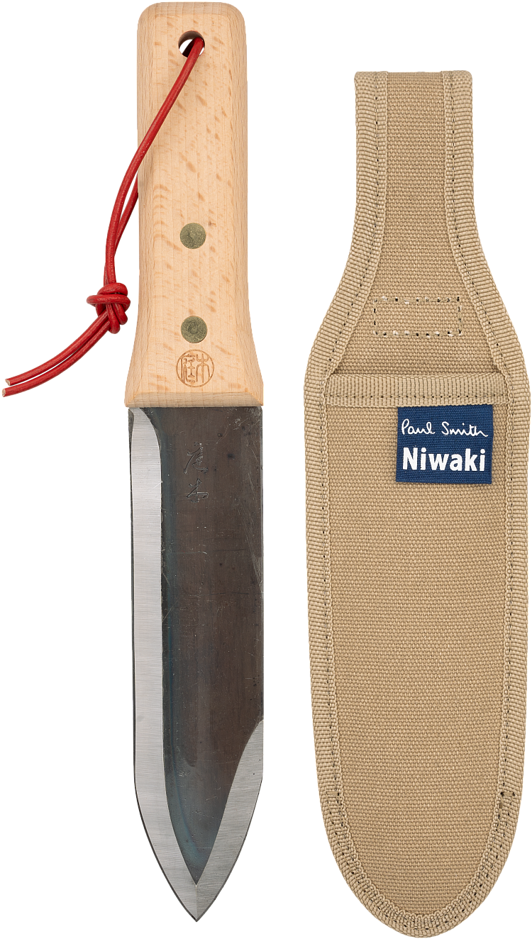 Paul Smith X Niwaki Hori Hori Pro - weeding trowel +canvas sheath