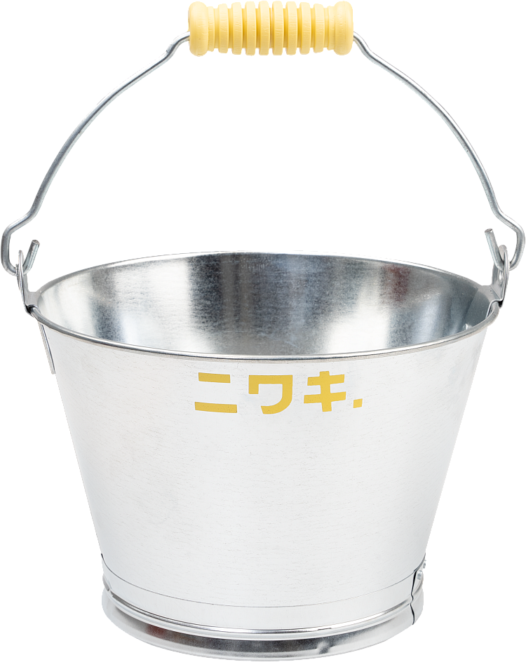 Japanese Galvanised Steel Buckets from Niwaki