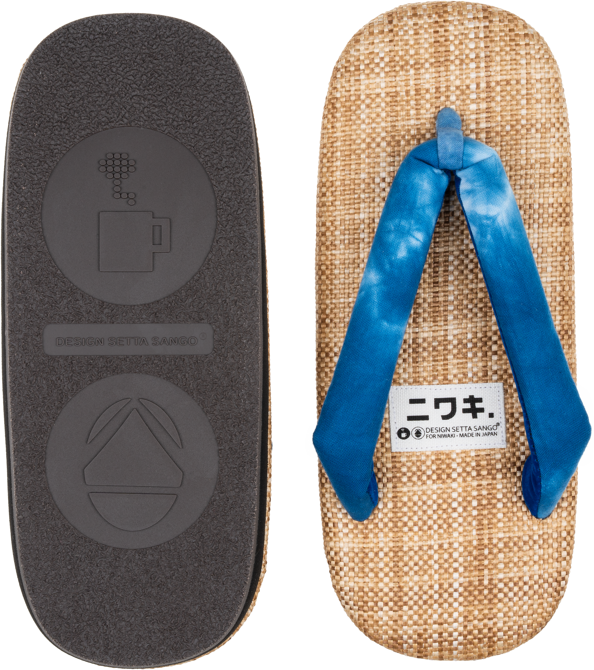 Niwaki x Setta Japanese tie-dye thong sandals