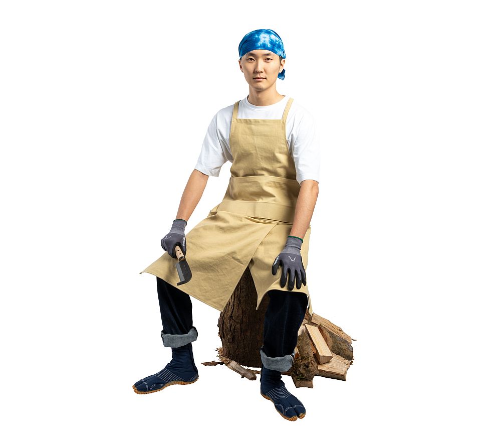 Split Front Apron - Shop Your Japanese Style Workwear | Niwaki