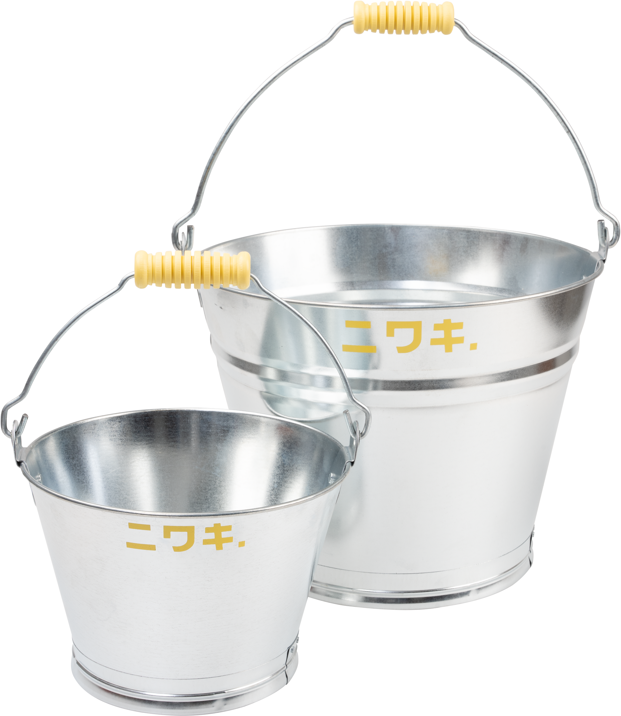 Japanese Galvanised Steel Buckets from Niwaki