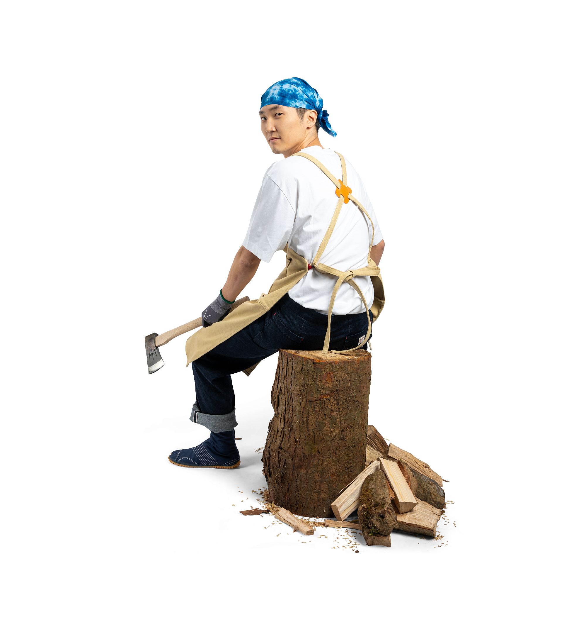 Split Front Apron - Shop Your Japanese Style Workwear | Niwaki
