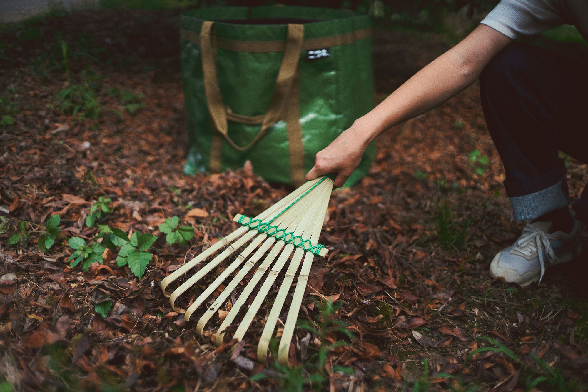 Bamboo Hand Rake - Niwaki